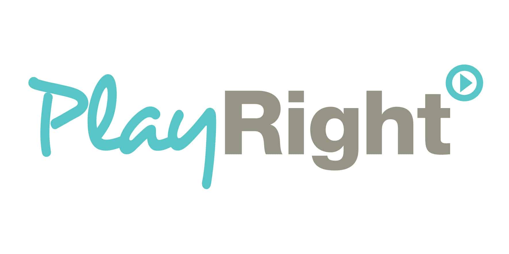 Right To Play Logo Right Point — All Caps Display